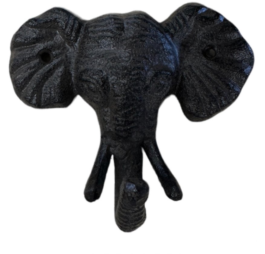 Cast Iron Elephant Hook, 12.7cm | 65955 | Interior Decor / Shelves ...