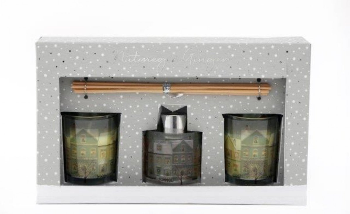 XMSN0064 / Winter House Candle & Reed Diffuser Gift Set, 50ml | 66037 ...