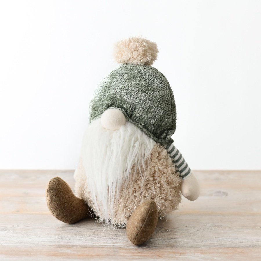 Fabric Sitting Gonk in Sage Green, 32cm | 66196 | Christmas / Gonks ...