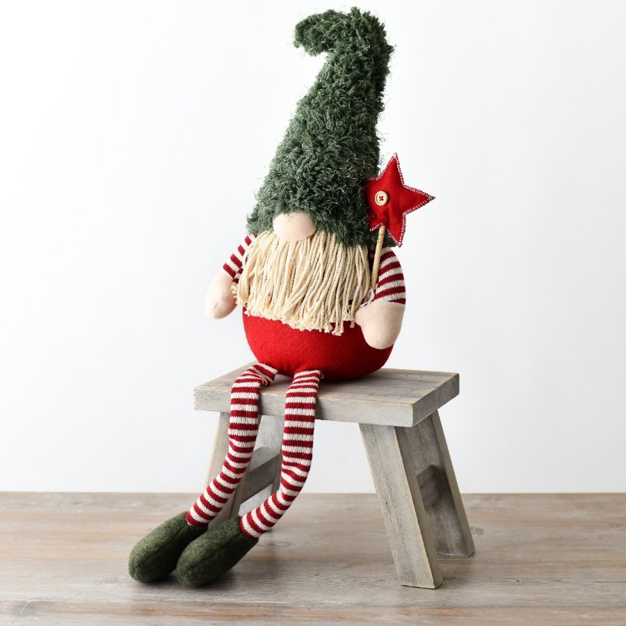 PL149083 - Sitting Traditional Gonk w/ Star Wand. 48cm | | Christmas ...