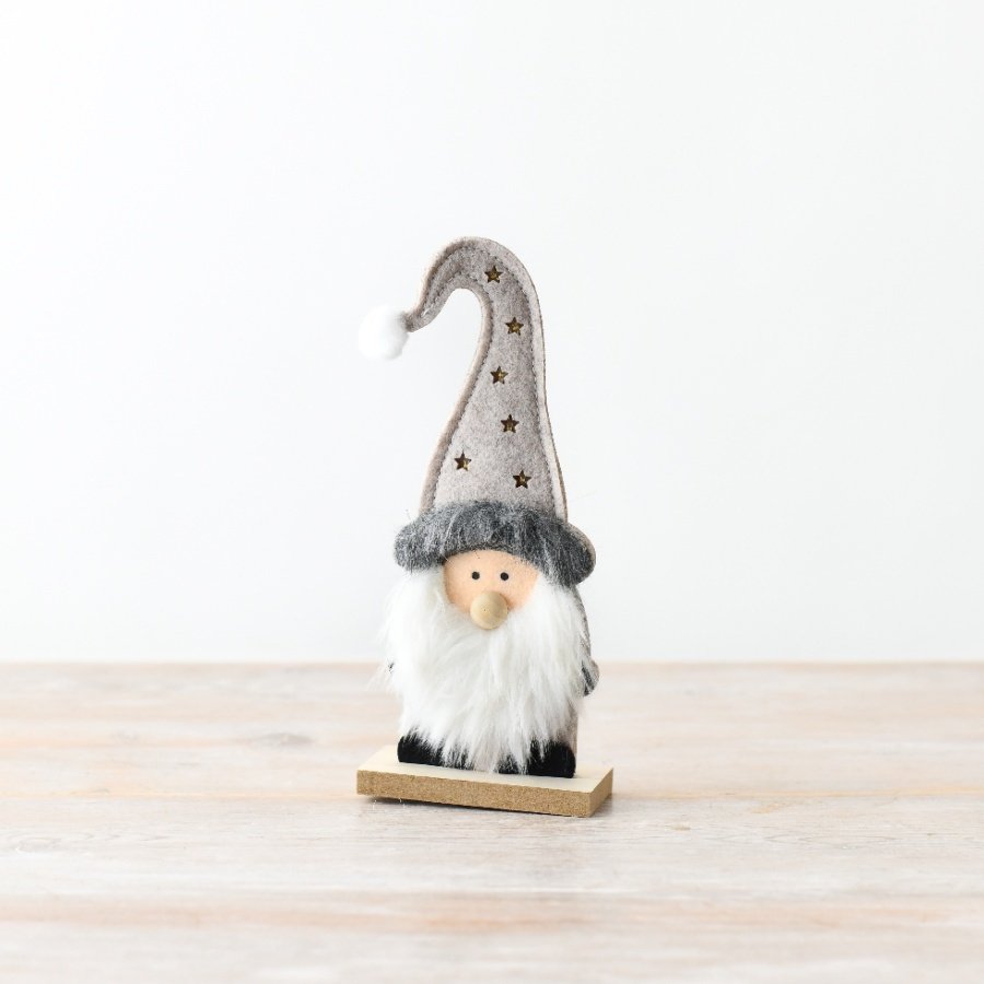 Standing Felt LED Light Up Santa 20cm | 67296 | Christmas / Light Up ...