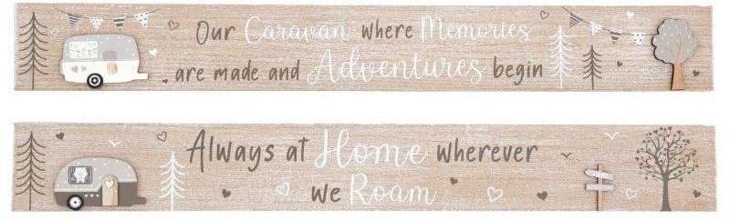 OR6558 / Wooden Caravan Plaque | 67808 | Signs & Plaques / Coastal ...