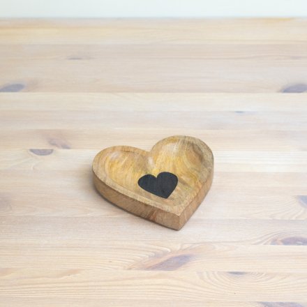 Small Wooden Heart Tray, 15cm | 68964 | Kitchen & Dining / Decorative ...
