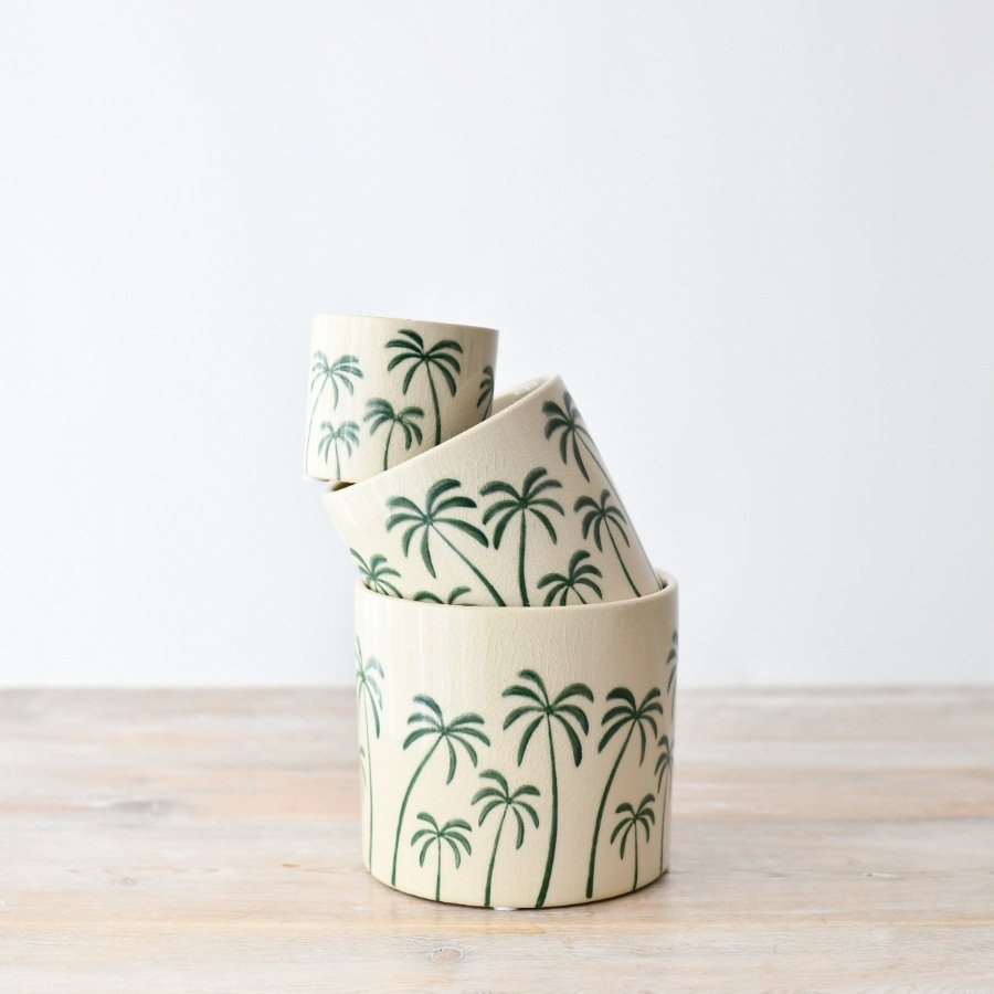 PL14311615 - Palm Tree Planter, 14cm | | Everyday / Jugs, Vases ...