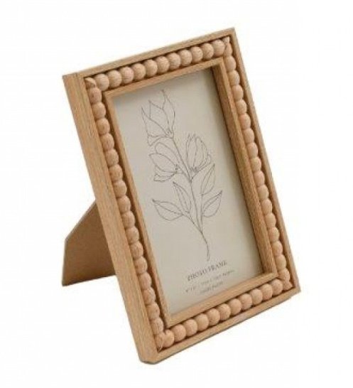 PH2617 / Light Wood Beaded Photo Frame, 18cm | 72185 | Occasions ...