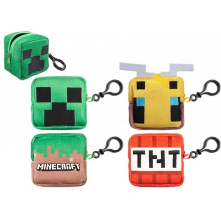 466019 / 4/A Plush Minecraft Clip On Coin Purse, 8cm | 72542 | | Rosefields
